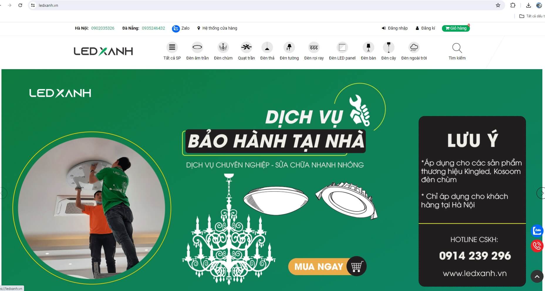 Top 10 cửa hàng bán đèn led âm trần Đà Nẵng uy tín